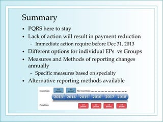 Physician quality reporting system (pqrs) | PPTX