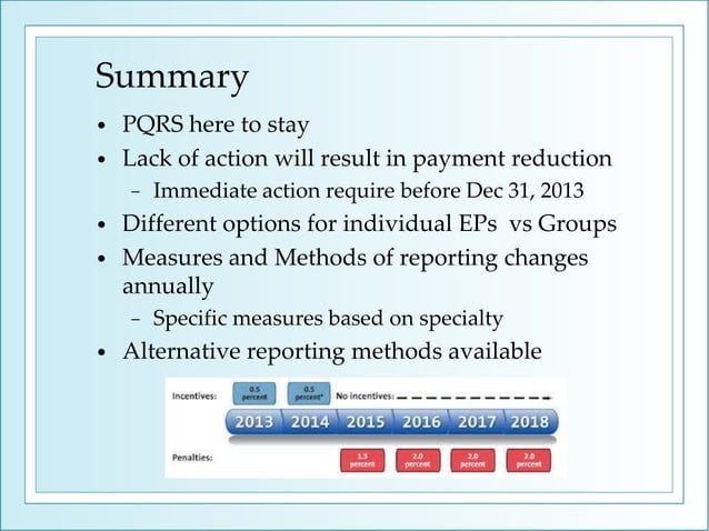 Physician quality reporting system (pqrs) | PPTX