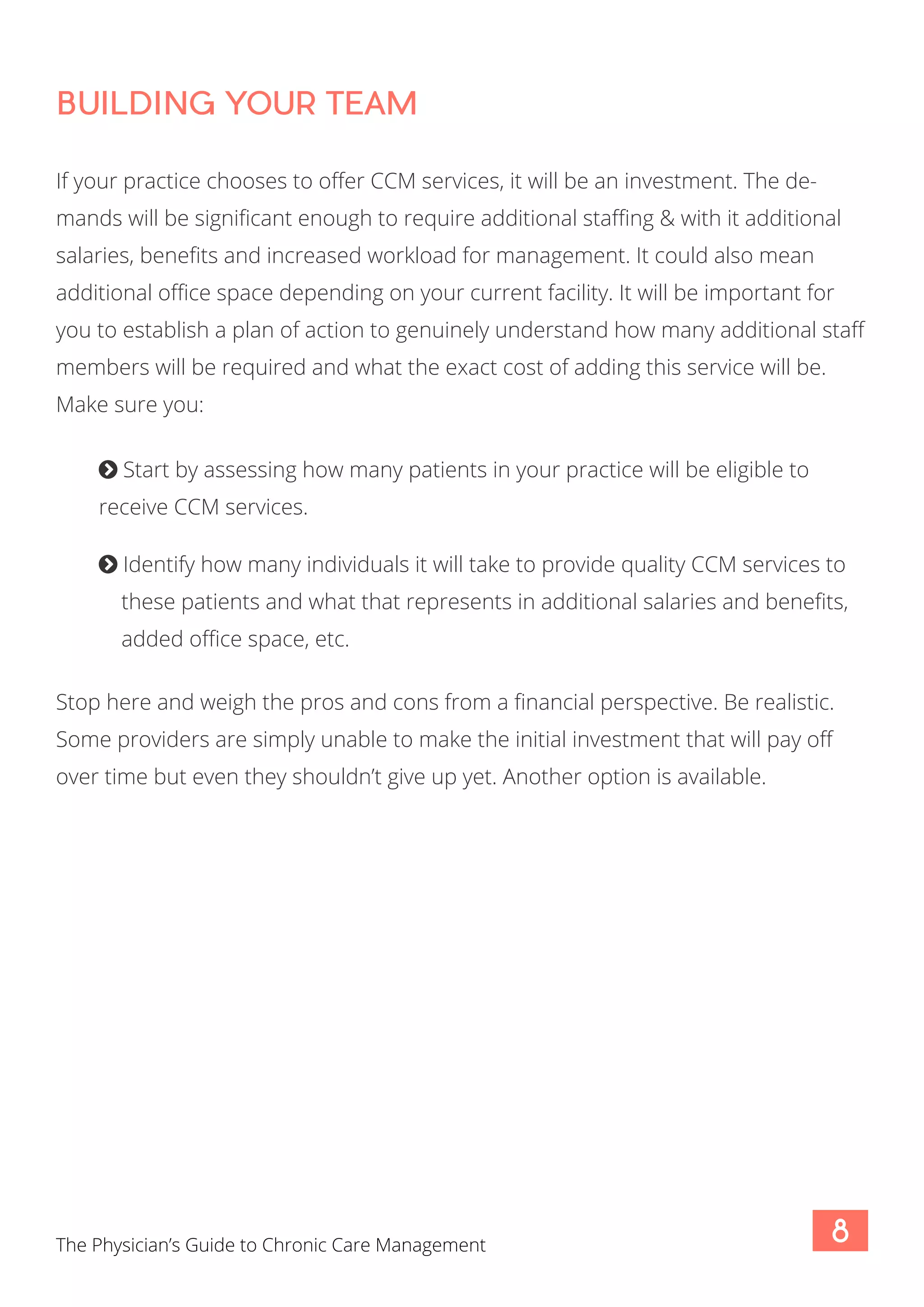 A Physician's Guide to Chronic Care Management | PDF