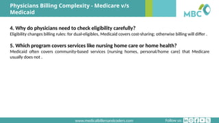 Physicians Billing Complexity - Medicare vs Medicaid.pptx