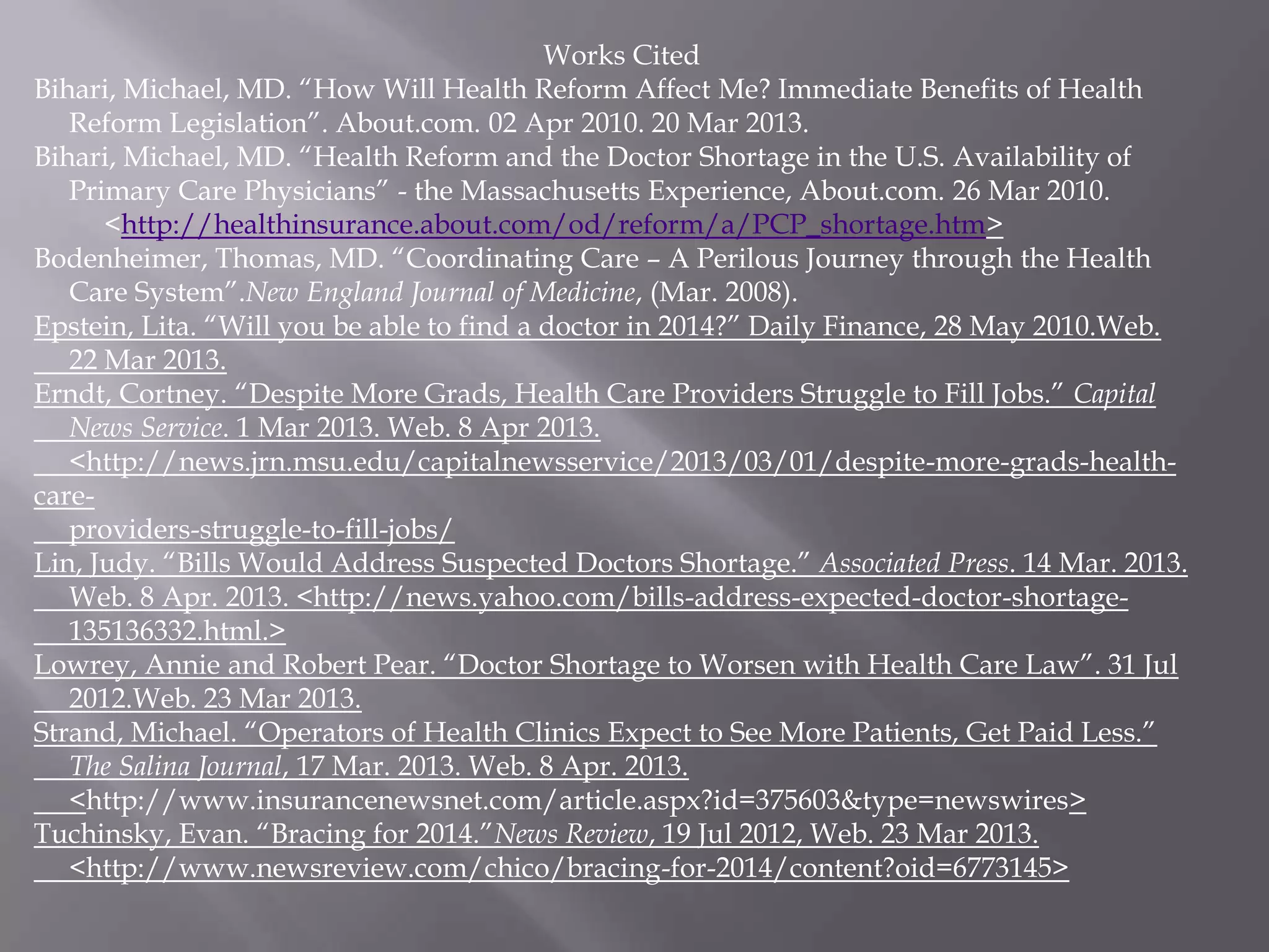 Physician shortage presentation ppp | PPTX