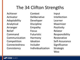 CliftonStrengths for Physician Wellness and Burnout | PPT