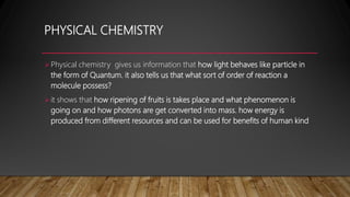 Physical chemistry and thermodynamic | PPTX