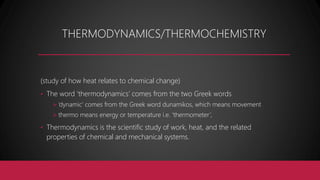 Physical Chemistry Thermodynamics
