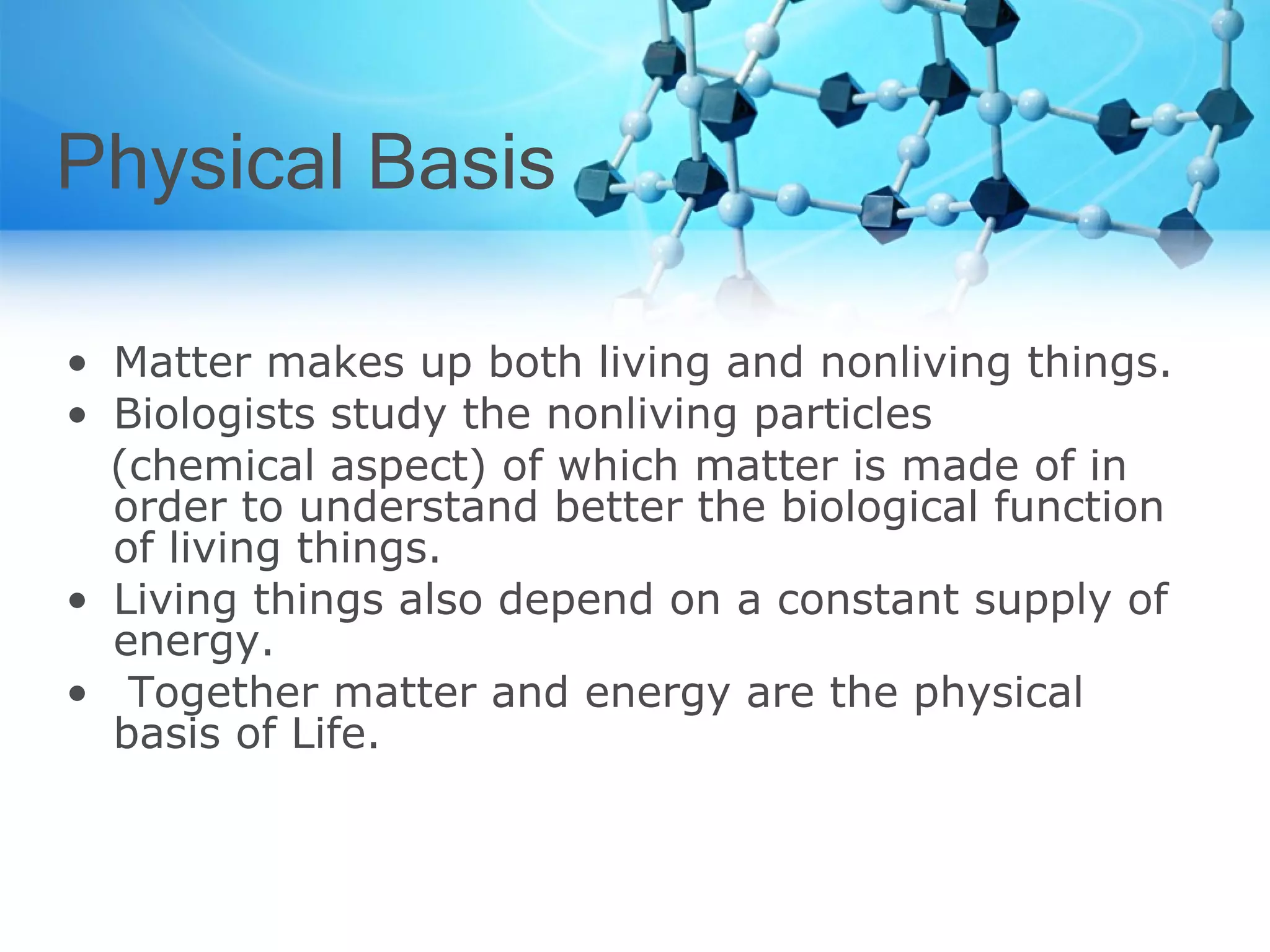 Physico chemical basis of life | PPT