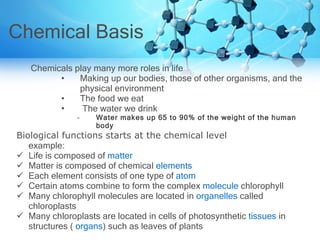 Physico chemical basis of life | PPT