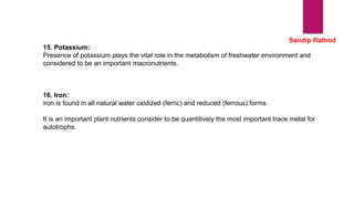 Physico-Chemical characteristic of fresh water.pptx