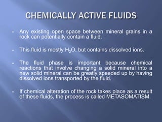 Physico-chemical controls of rocks | PPTX | Geology | Science