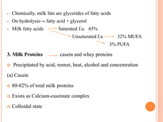 Physico chemical properties of milk | PPTX