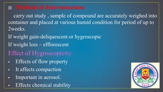 Physico chemical nature of drug | PPT