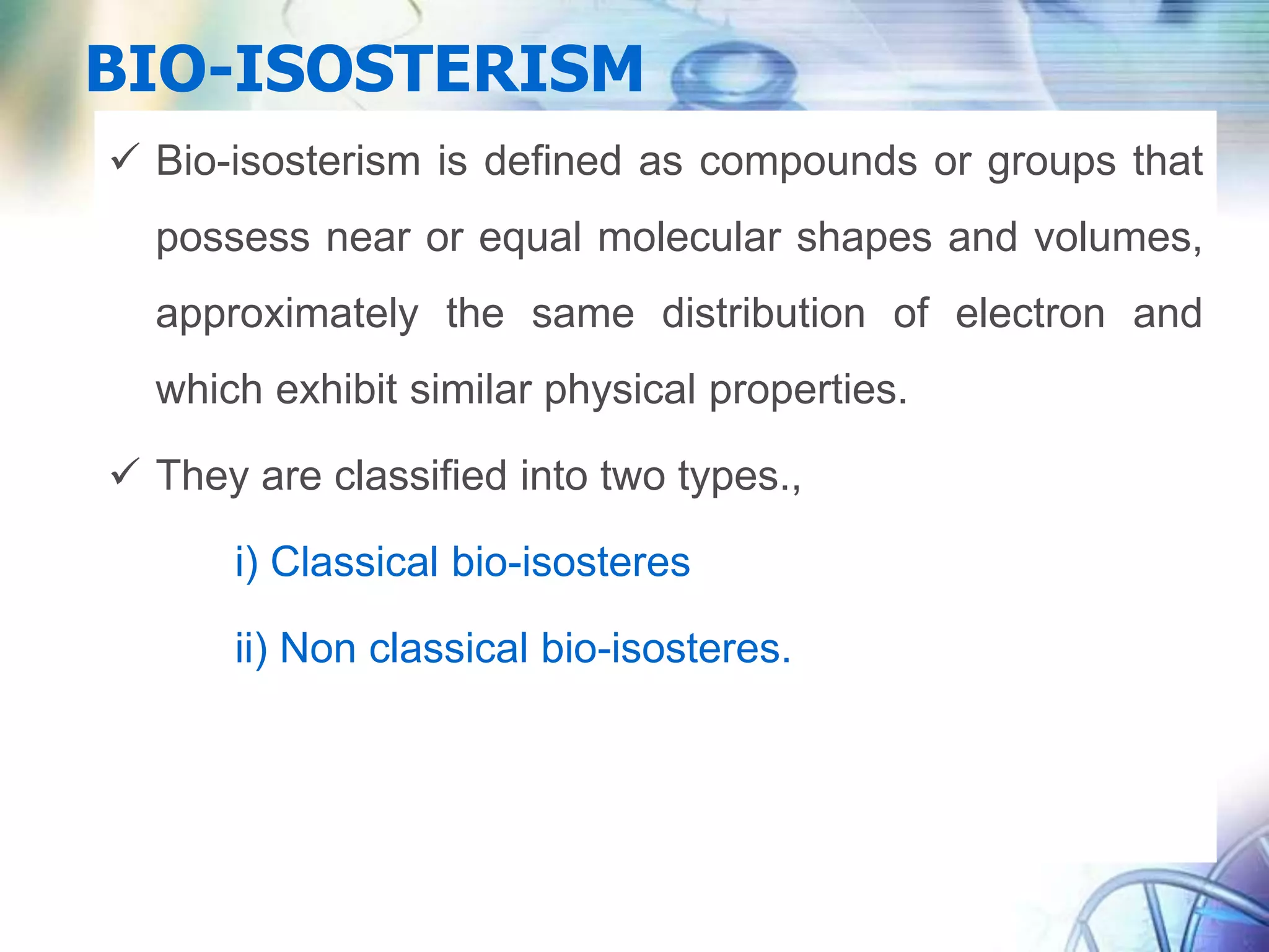 Physicochemical parameters in relation to Biological activities | PPTX