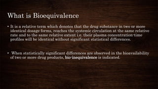 Physicochemical properties affecting bioequivalence studies | PPTX