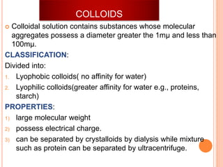 Physicochemical properties of food | PPTX