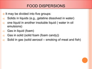 Physicochemical properties of food | PPTX