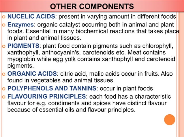 Physicochemical properties of food | PPTX | Chemistry | Science