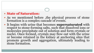 Physicochemistry of renal stones | PPTX