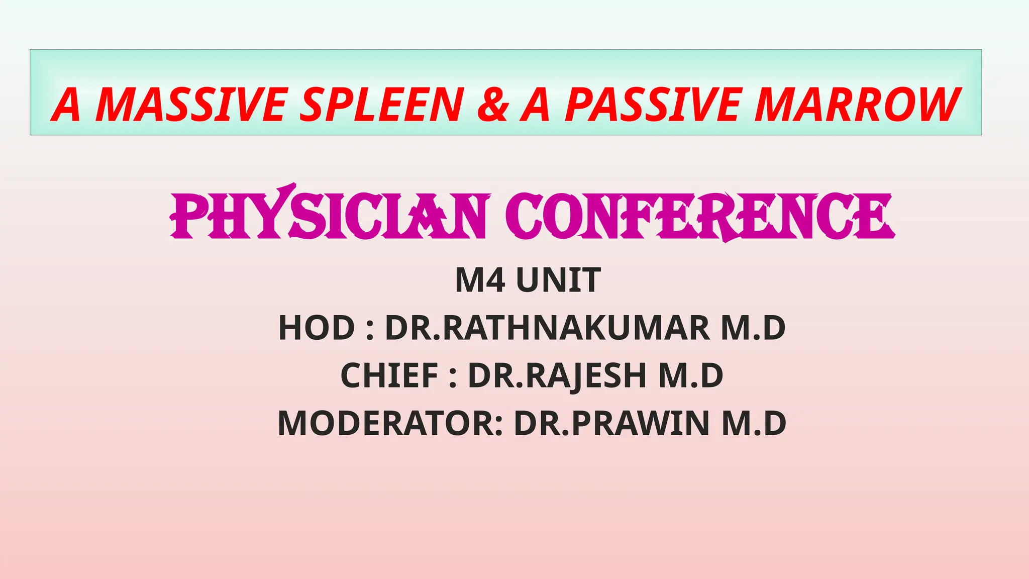 Myelofibrosis leads to marrow fibrosis and massive spleen.” | PPTX