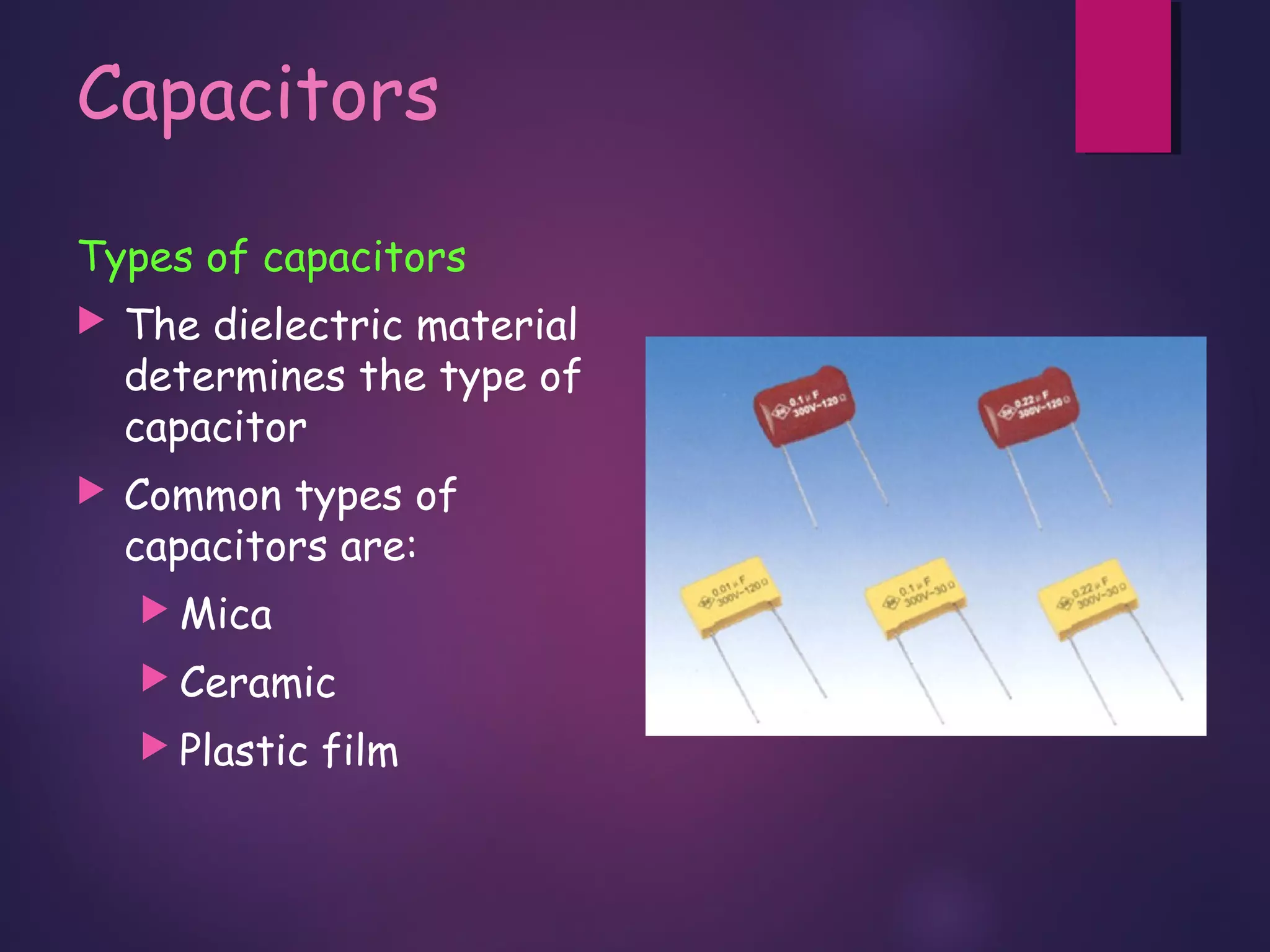 Mechanism of Capacitor | PPT