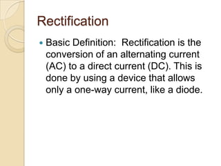 Rectify Definition