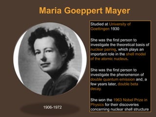 SCHRODINGER; HEISENBERG; MAYER (Female Physicist) | PPTX