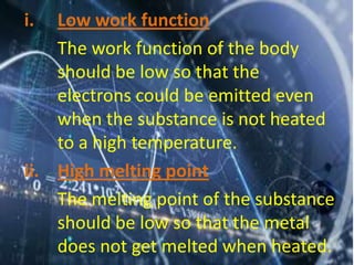 THERMIONIC EMISSION &RADIOACTIVITY | PPTX