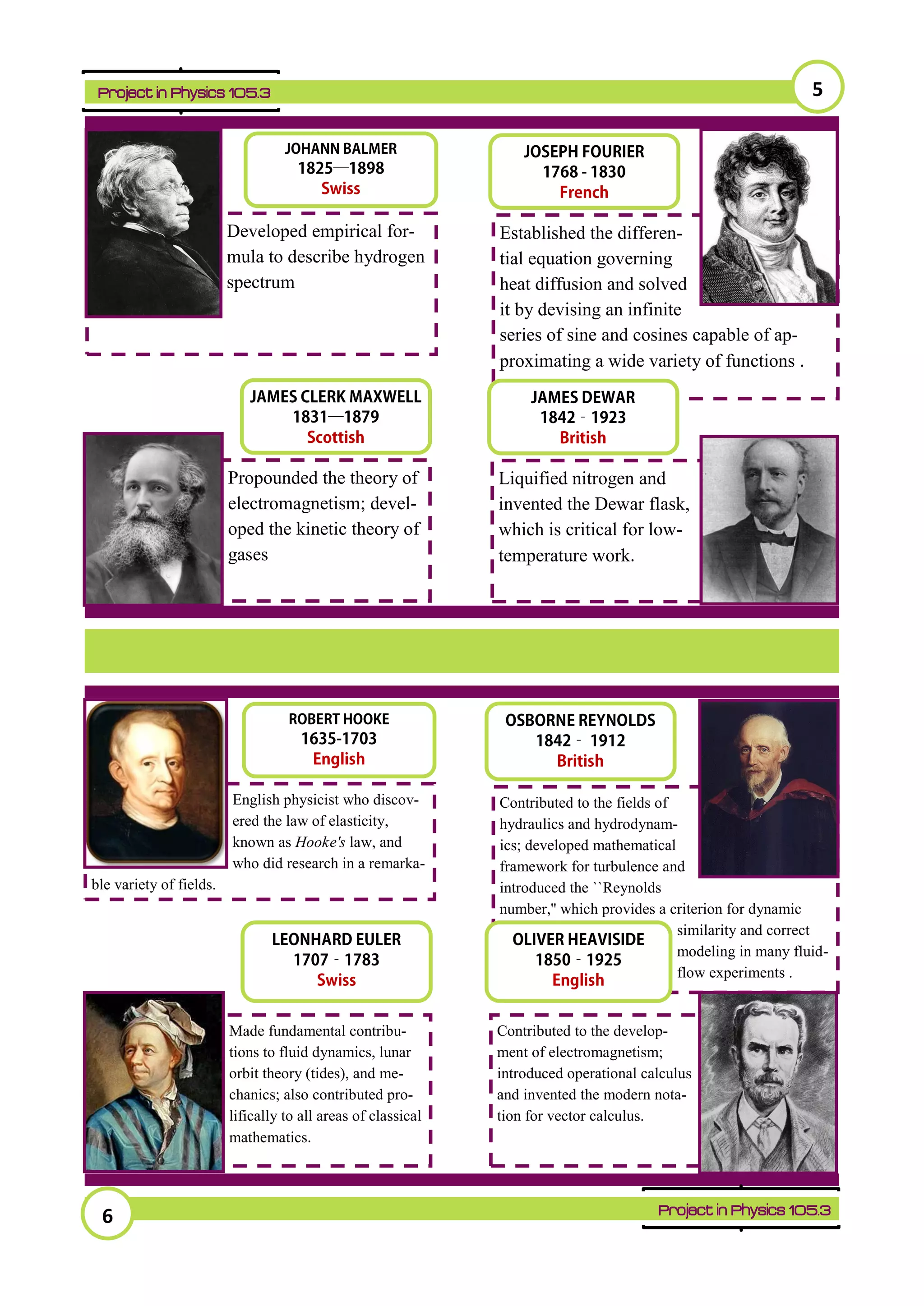 Famous Physicists and Their Contributions | PDF