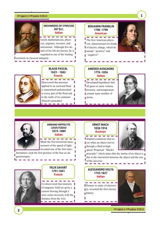 Famous Physicists and Their Contributions | PDF