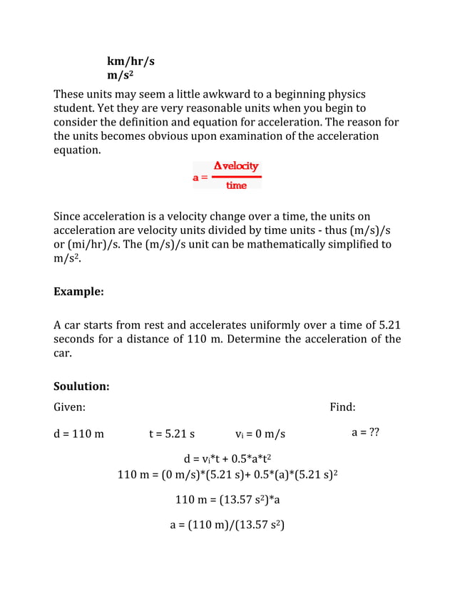 Physics . | DOCX | Physics | Science