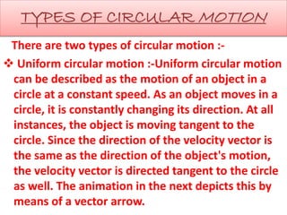 Physics-CIRCULAR MOTION | PPTX