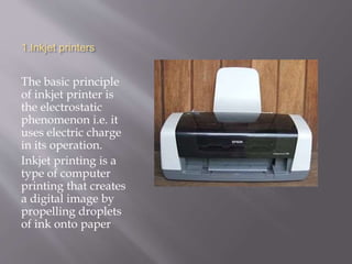 INKJET PRINTERS | PPTX
