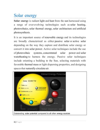 Physics investigatoy project on solar power and photovolatics | DOCX