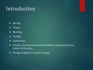 Physics of sport | PPTX