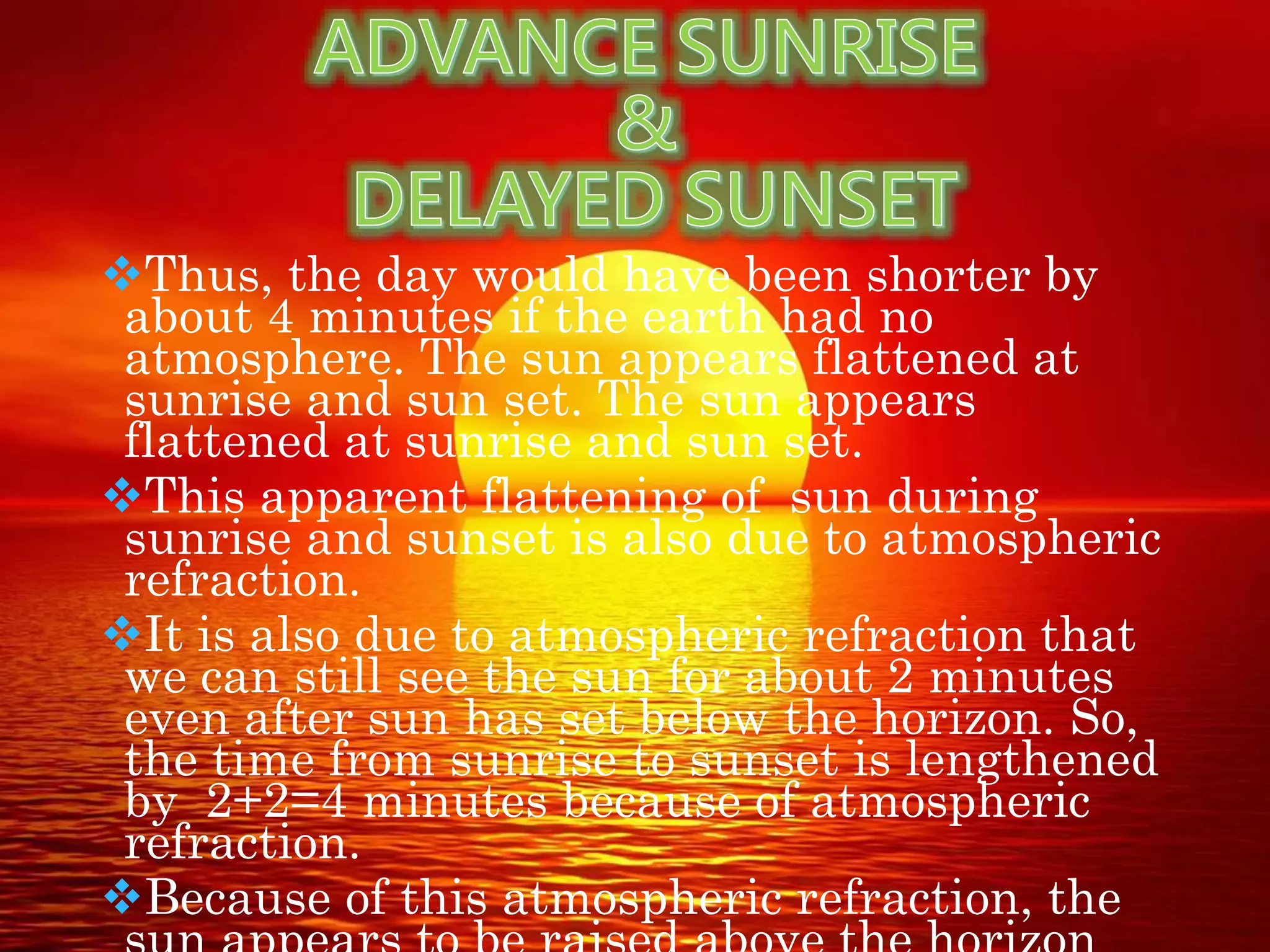 ATMOSPHERIC REFRACTION | PPT