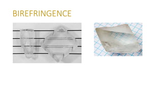 POLARIZATION OF LIGHT - BIREFRINGENCE AND HUYGEN'S THEORY OF DOUBLE ...