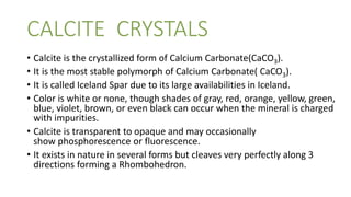 POLARIZATION - BIREFRINGENCE AND HUYGEN'S THEORY OF DOUBLE REFRACTION ...