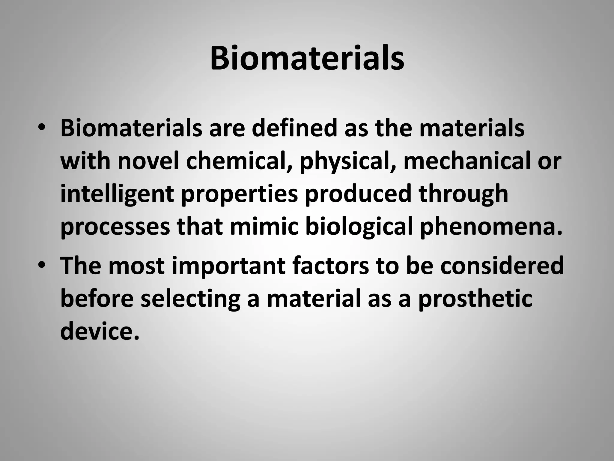 Biomaterials | PPTX