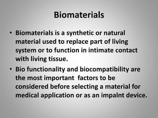 Biomaterials | PPTX