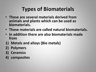 Biomaterials | PPTX