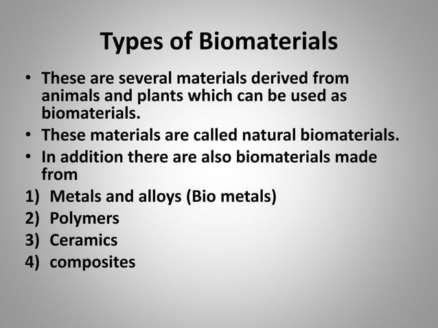 Biomaterials | PPTX