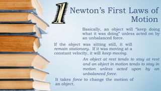 Newton laws of motion | PPTX