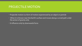 Application of projectile motion physics | PPTX