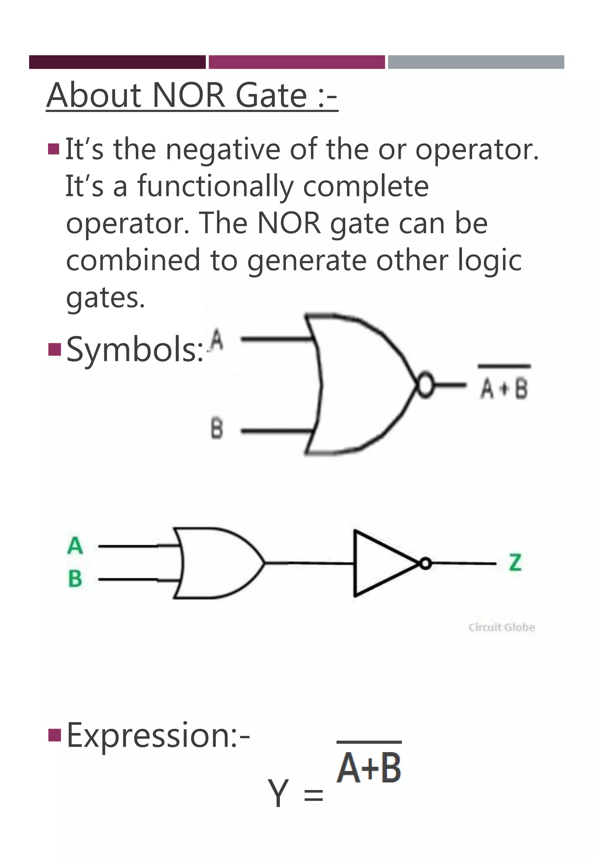 Two Input NOR gate using diode and transistors | PPTX