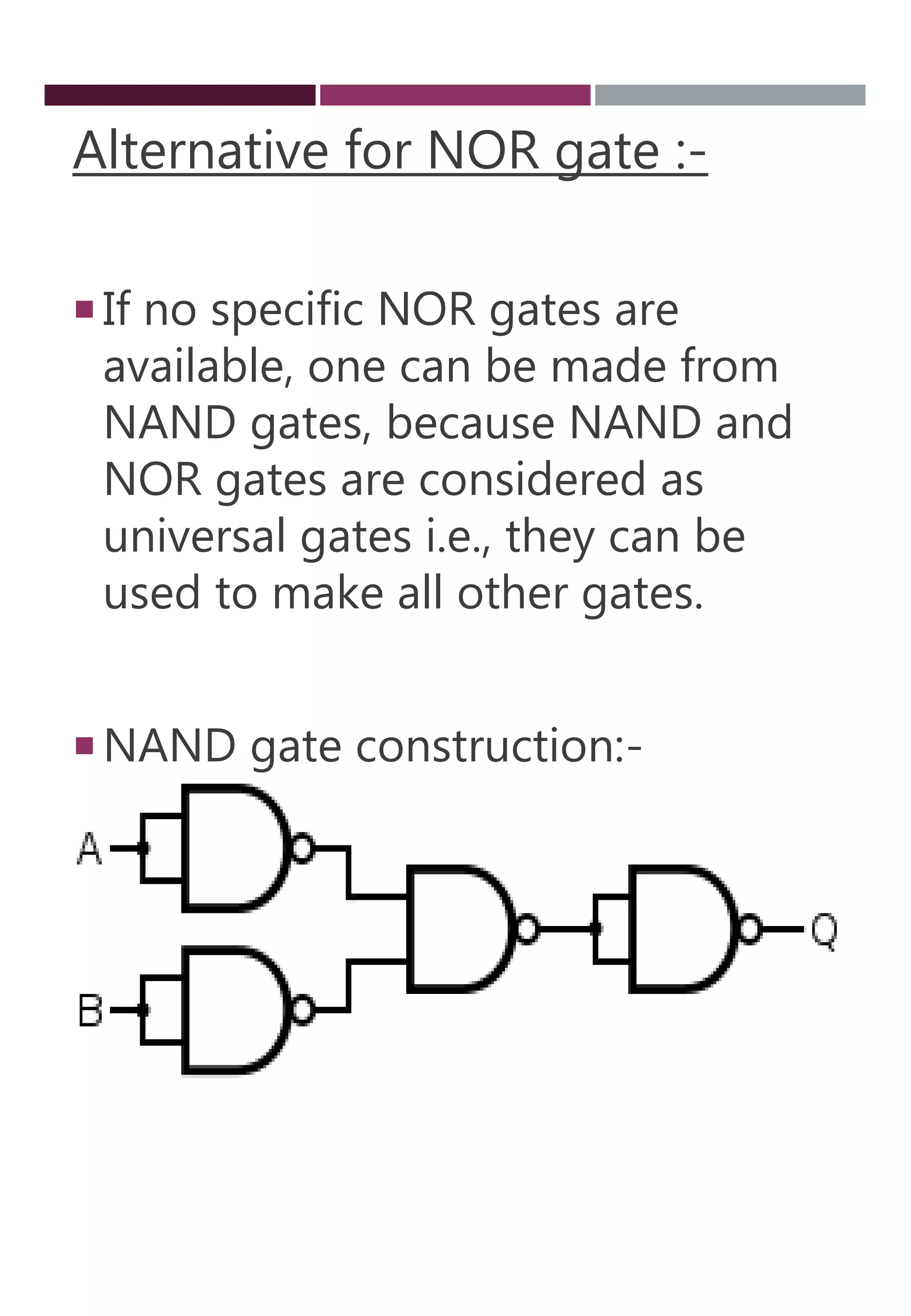 Two Input NOR gate using diode and transistors | PPTX