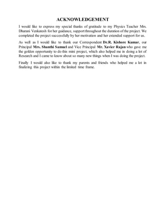 CBSE CLASS 12 PHYSICS PROJECT | DOCX