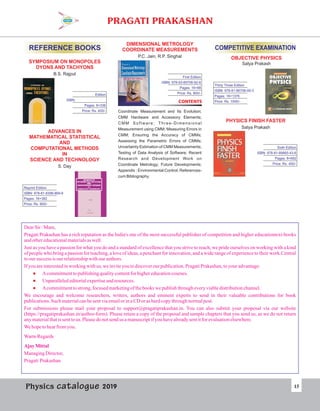 Pragati Prakashan Updated Physics Book Catalogue | PDF