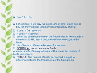 Beats and stationary Waves | PPTX