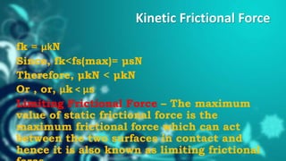 friction for class 11 CBSE all types of friction | PPTX
