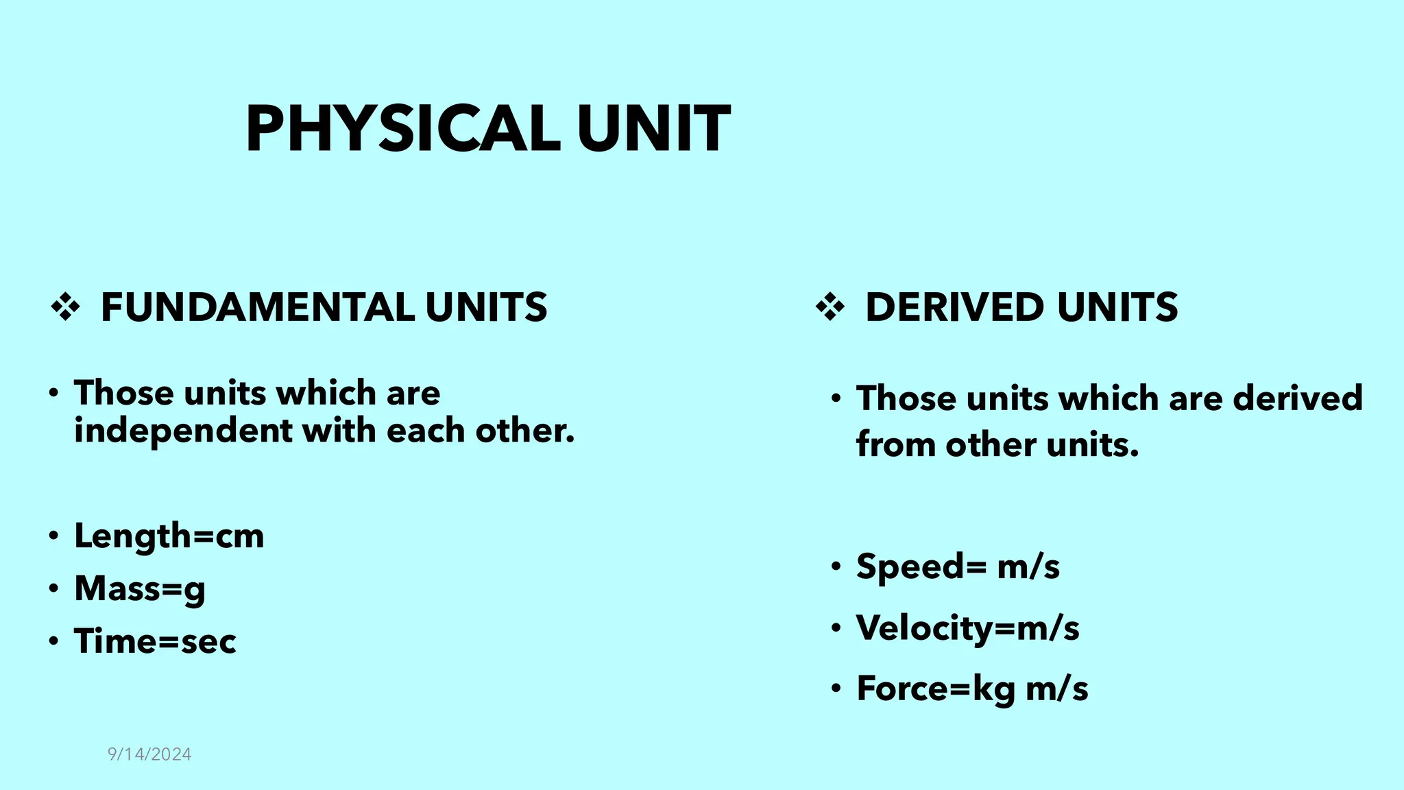 unit and measurement all of us have read | PPT