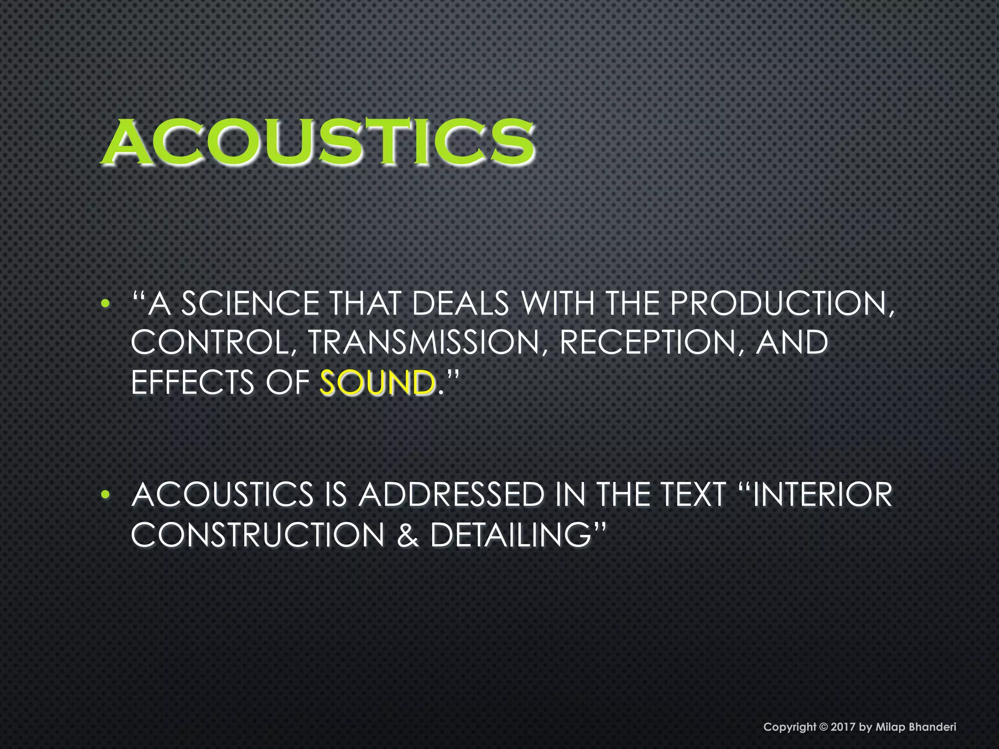 ACOUSTIC - Physics | PDF