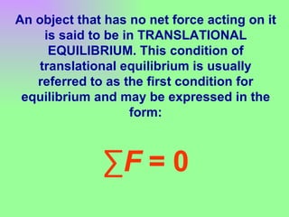 Physics Equilibrium | PPT